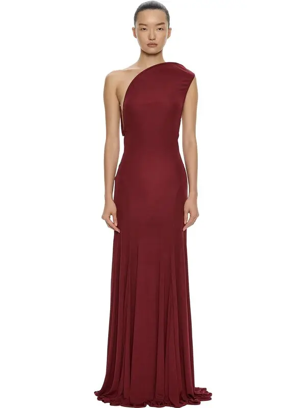 Christopher Esber Concave Wired Gown - Wine