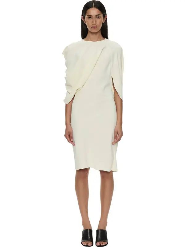 Christopher Esber Virelle Cocoon Dress - Cream