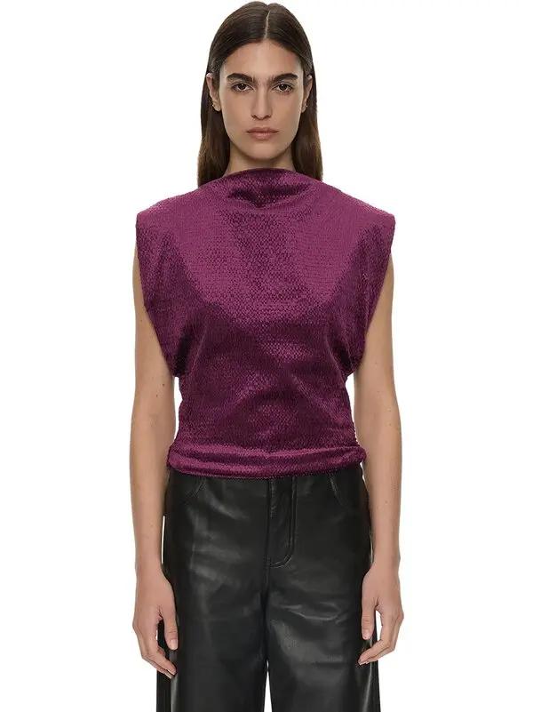Christopher Esber Banyan Top - Plum