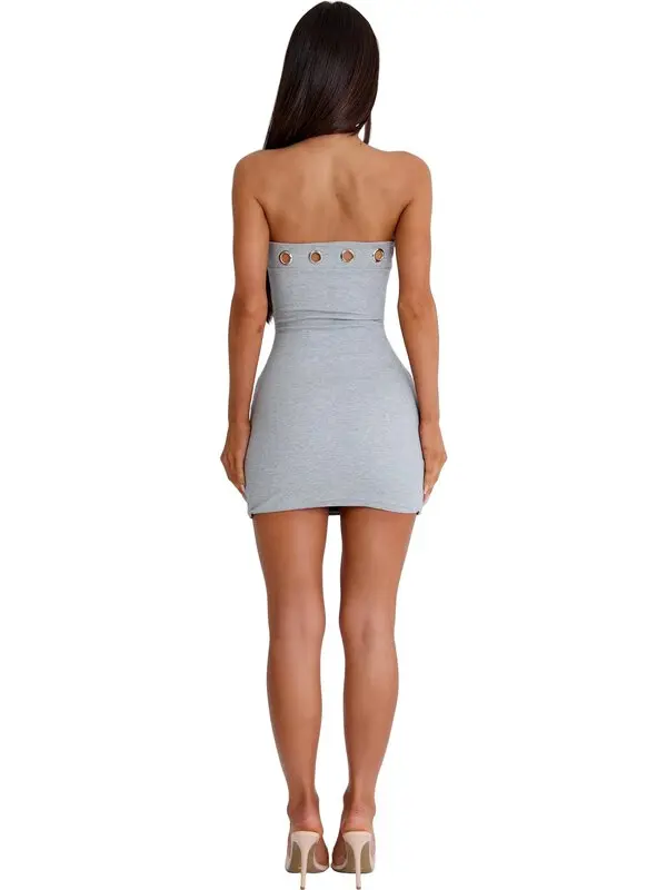 OUTCAST Haisley Mini Dress - Gray