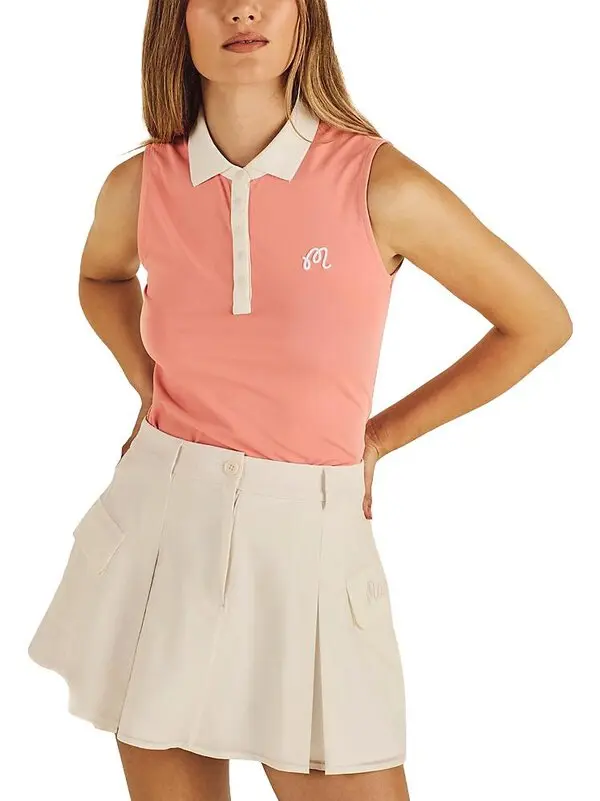 MALBON Emery Cargo Golf Skirt - Vanilla