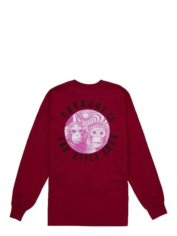Supreme You Still S**k Long Sleeve Tee Shirt - Cardinal