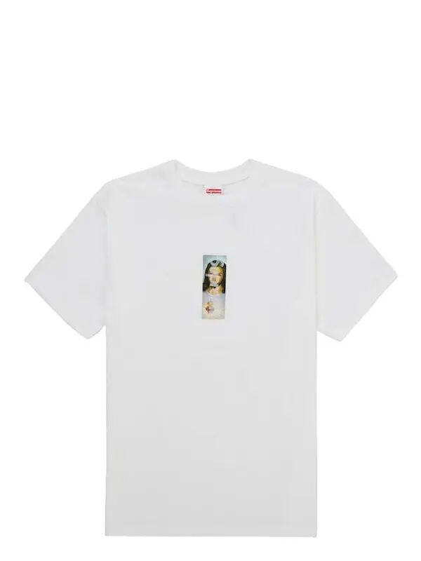 Supreme Prayer Card Box Logo Tee Shirt - White