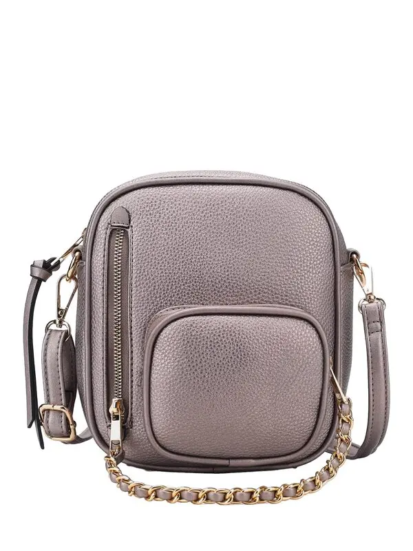 MKF COLLECTION BY MIA K. Winona Crossbody Bag Handbag - Silver