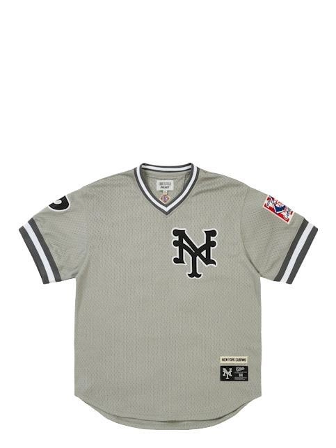 PALACE New York Cubans Mesh V-neck Jersey - Grey