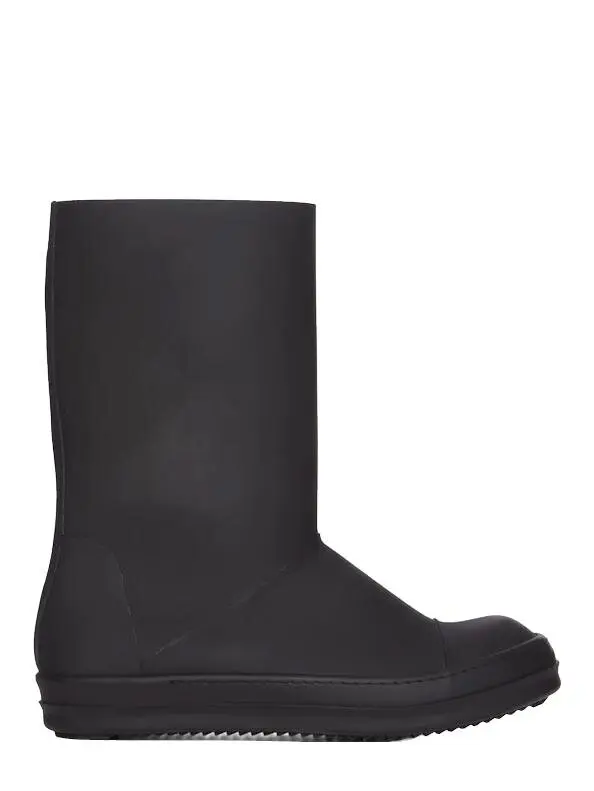 Rick Owens All Rubber Sneakwaders Boots - Black