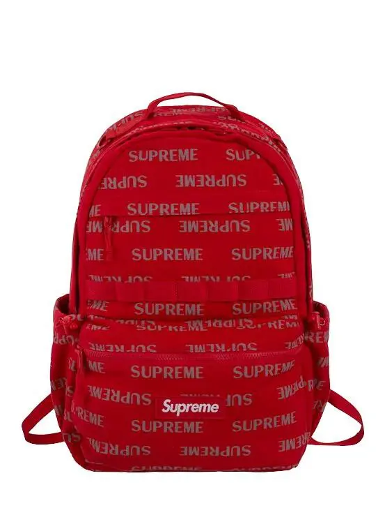 Supreme All-over Logo Backpack - Red