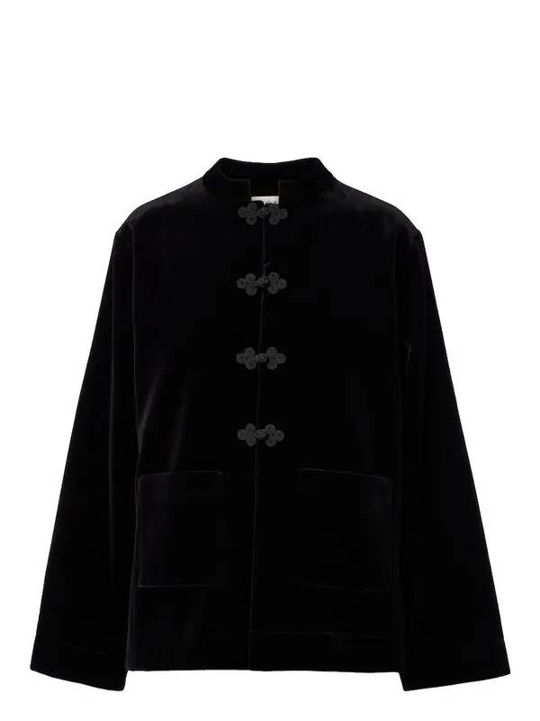 RÓHE Cotton Velvet Jacket - Black