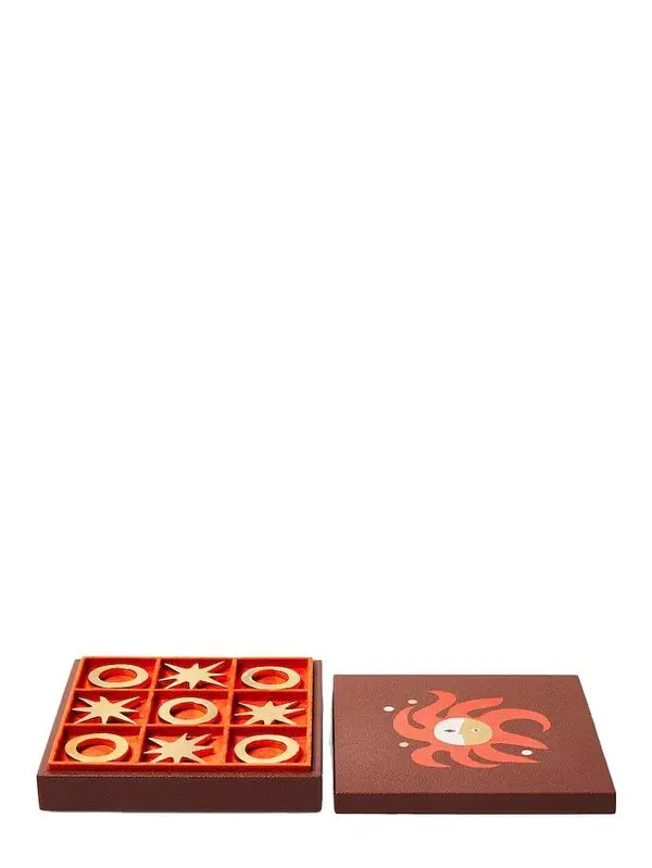 Jonathan Adler Playa Leather Tic-tac-toe Set - Multicoloured