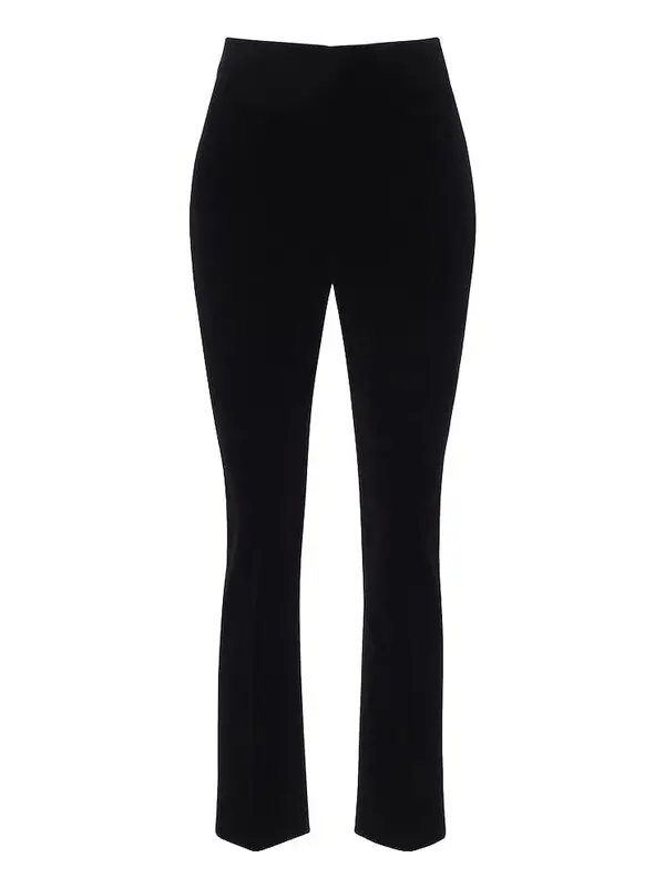 RÓHE Cotton Velvet Cigarette-leg Pants - Black