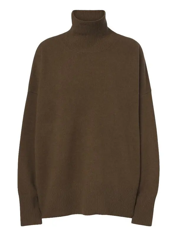 RÓHE Wool Turtleneck Sweater - Green