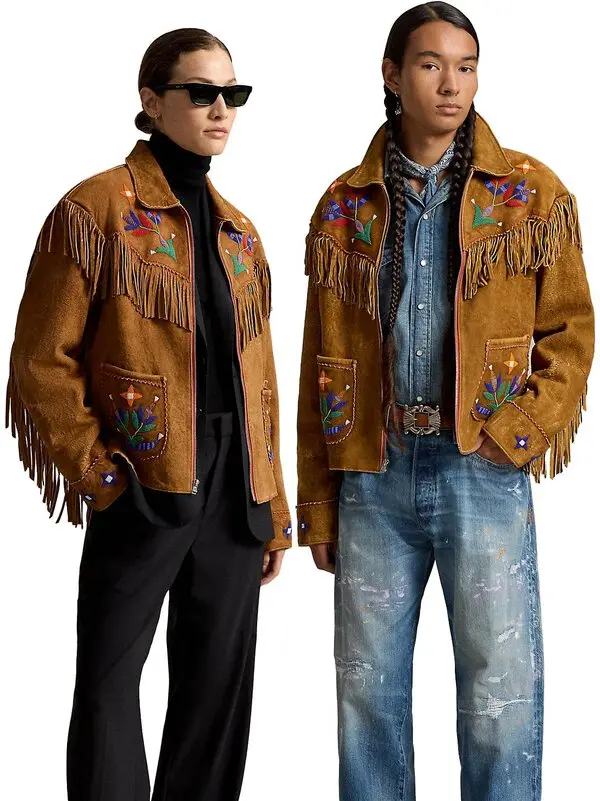 Ralph Lauren X Tópa Suede Fringe Jacket - Camel