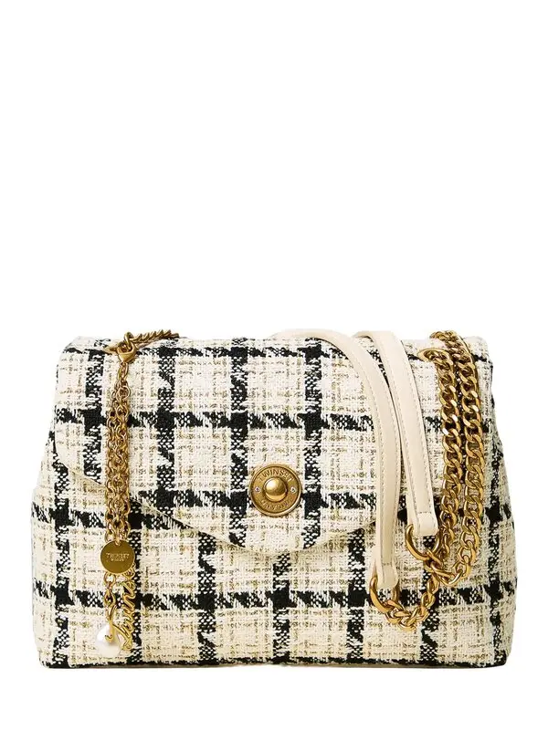 TWINSET Checked Boucle Shoulder Bag - Multi