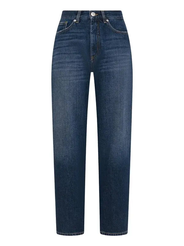 SEVENTY VENEZIA Carrot Jeans In Denim Fermo - Blue