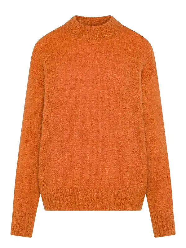 SEVENTY VENEZIA Wool And Alpaca Crewneck Sweater - Yellow