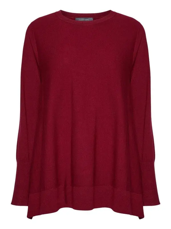 ELENA MIRO` Viscose Turtleneck Sweater - Red