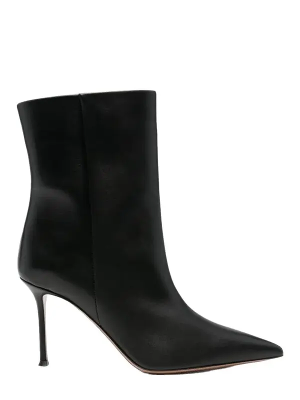 AQUAZZURA Harper Leather Boots - Black