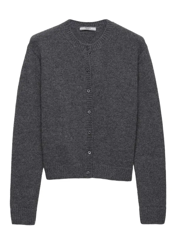 Prada Cashmere Cardigan - Grey