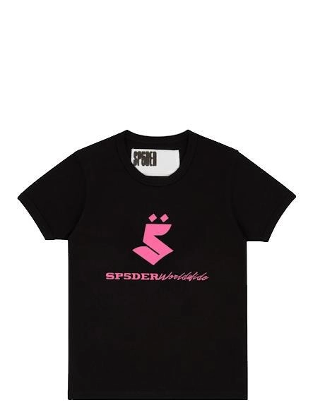 SP5DER 5uki Baby Tee Shirt - Black