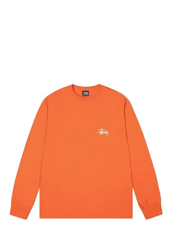 StÜssy Basic Longsleeve Tee Shirt - Coral