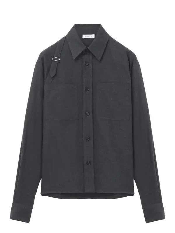 Alexander McQueen Harness Overshirt - Charcoal