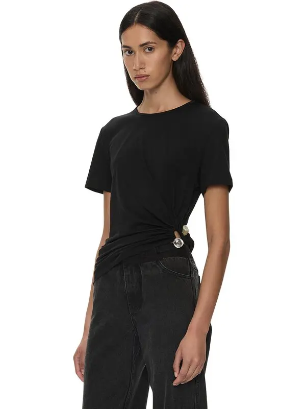 Christopher Esber Bree Quartz Tee - Black