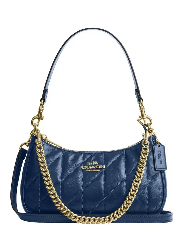 COACH OUTLET Coach Teri Quilted Shoulder Bag - Gold/deep Blue
