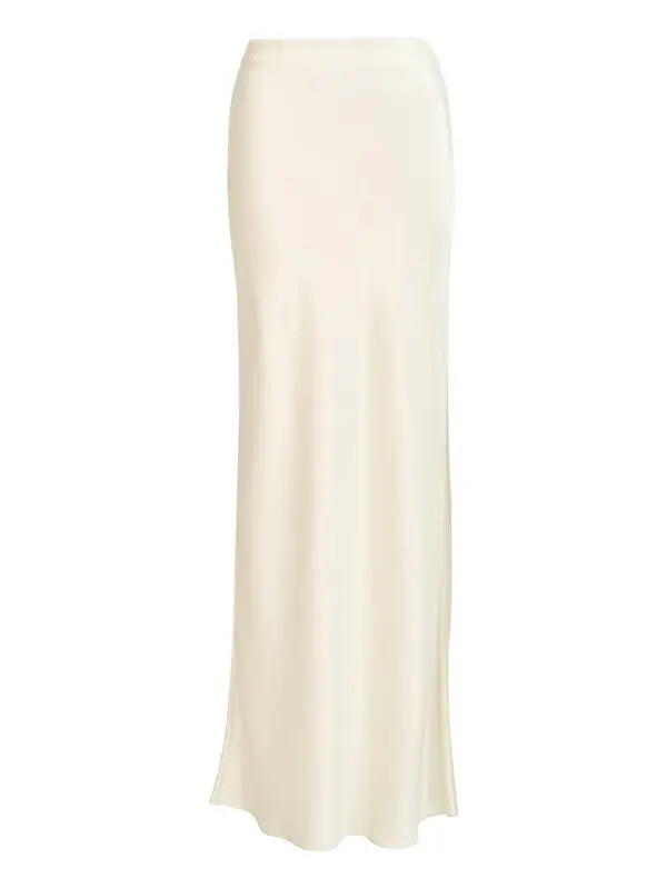 SAME Satin Maxi Skirt - Cream