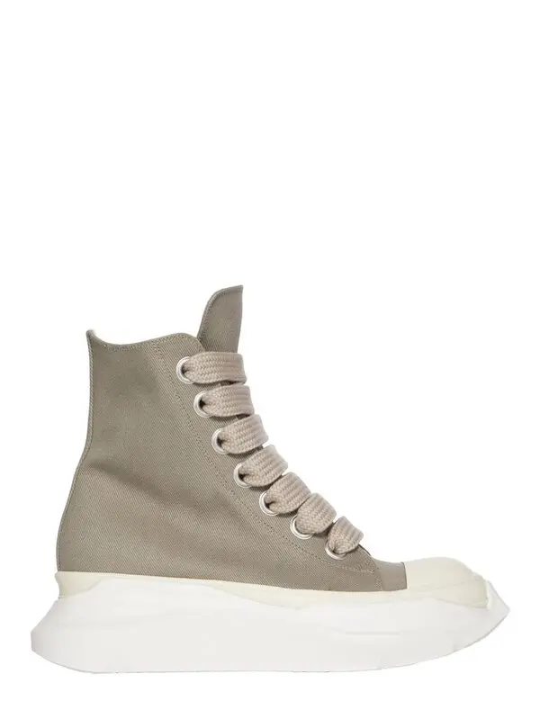 Rick Owens Jumbo Lace High Abstract Sneakers - Grey