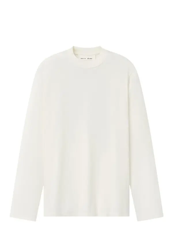 Fear Of God Tri-blend Long Sleeve Tee - Cream