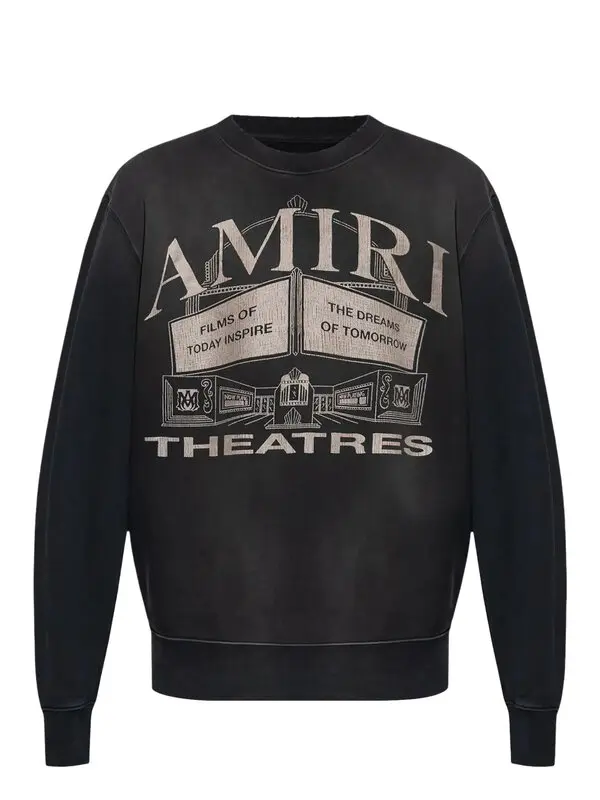 Amiri Theaters Vintage Crew T-shirt - Black