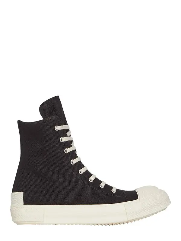 Rick Owens Lace-up High Top Sneakers - Black