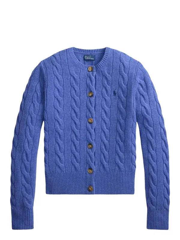 Polo Ralph Lauren Cable Knit Cardigan - Blue