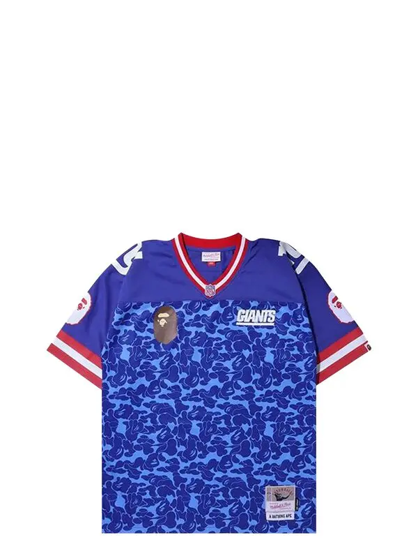 A BATHING APE X Mitchell & Ness Nfl New York Giants Legacy Jersey - Blue