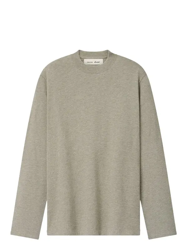 Fear Of God Tri-blend Classic Fit Long Sleeve Tee - Grey