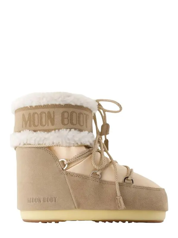 Moon Boot Icon Pearly Plus Boot Low - Tan