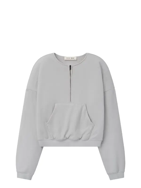 Fear Of God French Terry Relaxed Half Zip - Grey