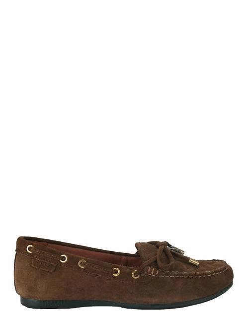 Kurt Geiger Eagle Suede Moccasin Loafers - Brown