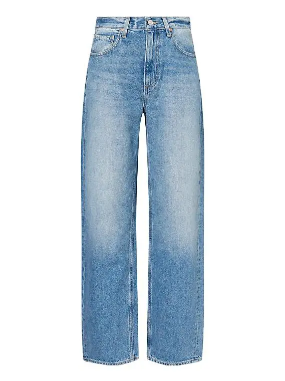 Paige Emilie Tapered Barrel-leg Jeans - Mariners