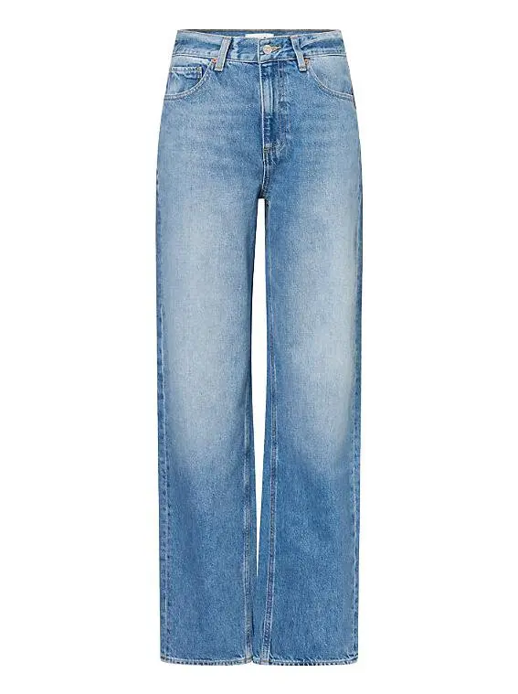 Paige Emilie High Rise Barrel Leg Jeans - Mariners