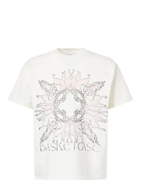BASKETCASE Exodia Graphic-print Cotton T-shirt - Bone