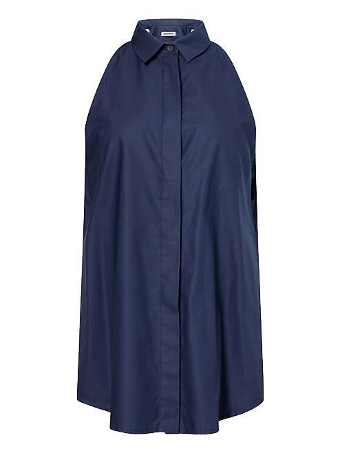 DARKPARK Sleeveless Cotton Shirt - Blue Navy