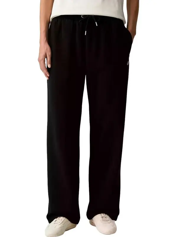 The North Face Essential Logo Embroidered Drawstring Track Pants - Black