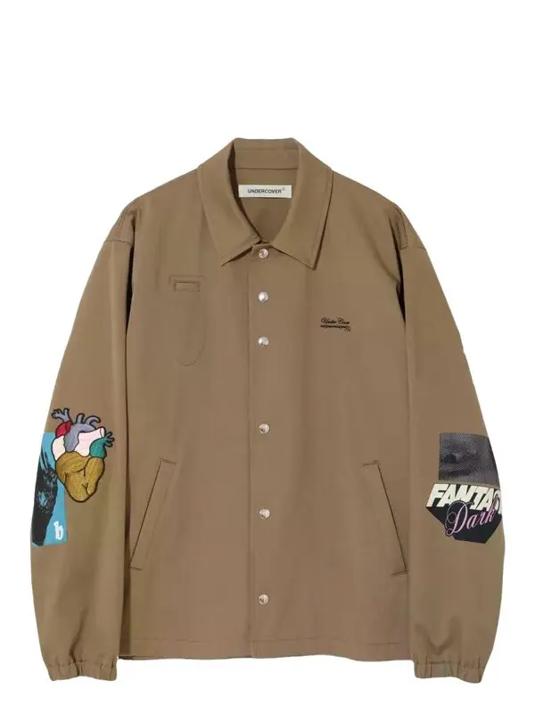 Undercover Graphic-print Patch-detail Jacket - Neutrals