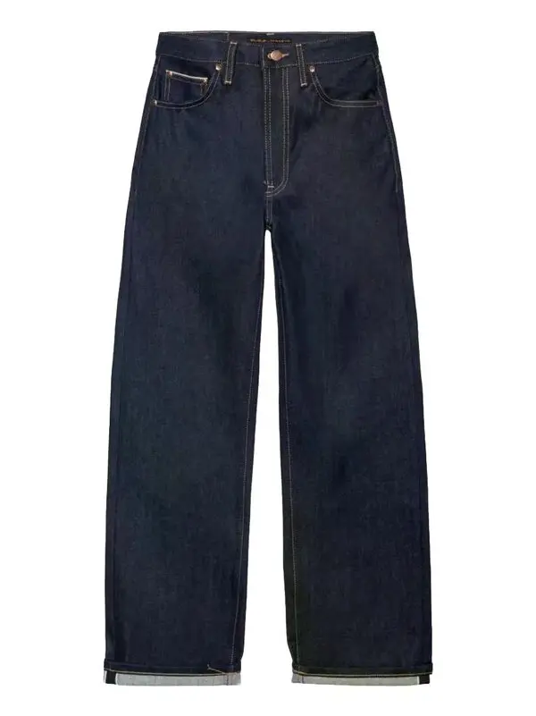 Nudie Jeans Clean Eileen High-waist Wide-leg Jeans - Blue