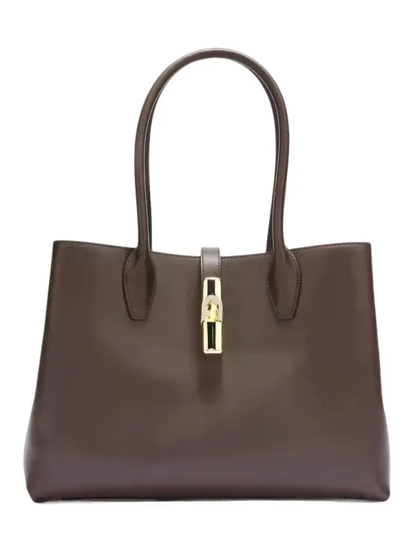 Furla Goccia M Tote Bag - Brown