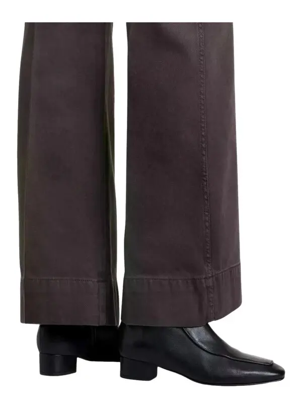 Victoria Beckham Patch-pocket Wide-leg Jeans - Grey