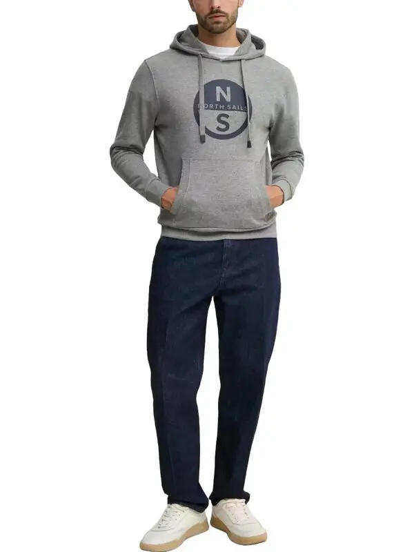 NORTH SAILS Logo Hooded Knitwear - Grey