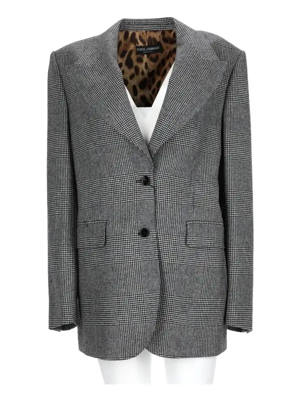 Dolce & Gabbana Plaid Tailored Jacket - Multicolour