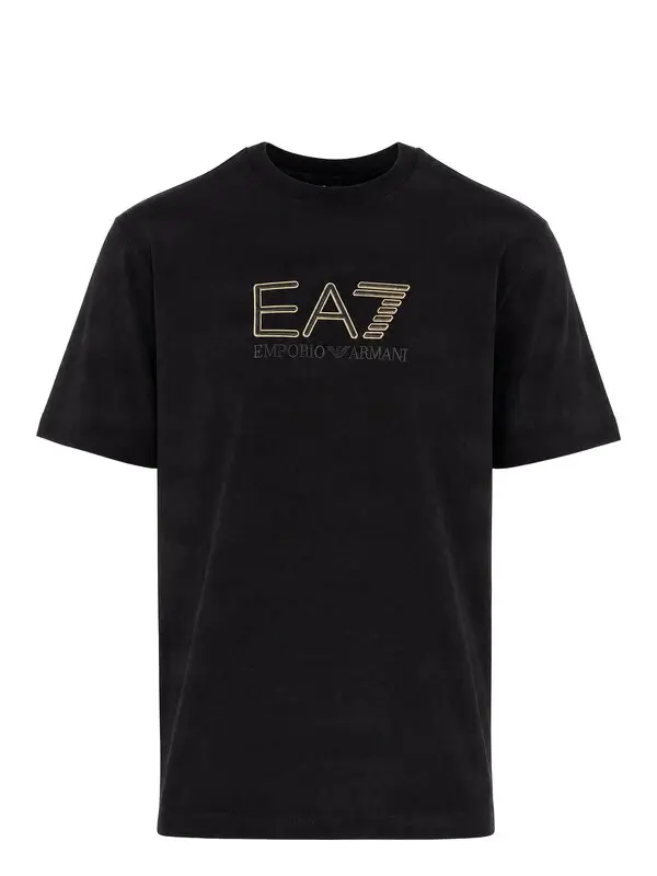EA7 S Logo T-shirt - Black